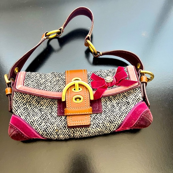 Coach | Bags | Coach Vintage Tweed Handbag | Poshmark